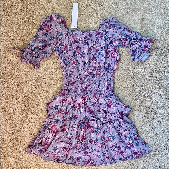 Vici | Dresses | Vici Exclusive Koko Masonriggs Smocked Floral Ruffle ...